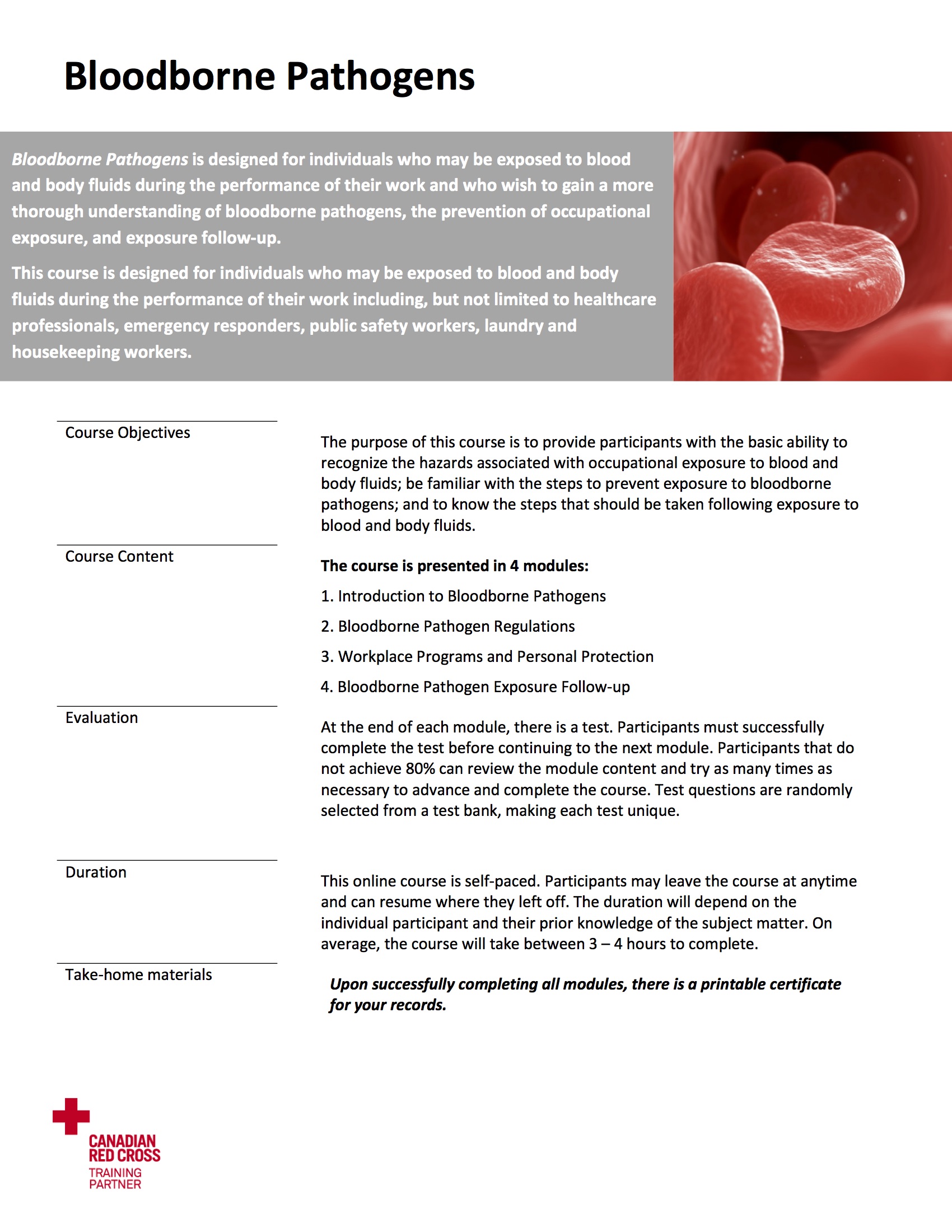 Bloodborne Pathogens – Life Skills First Aid